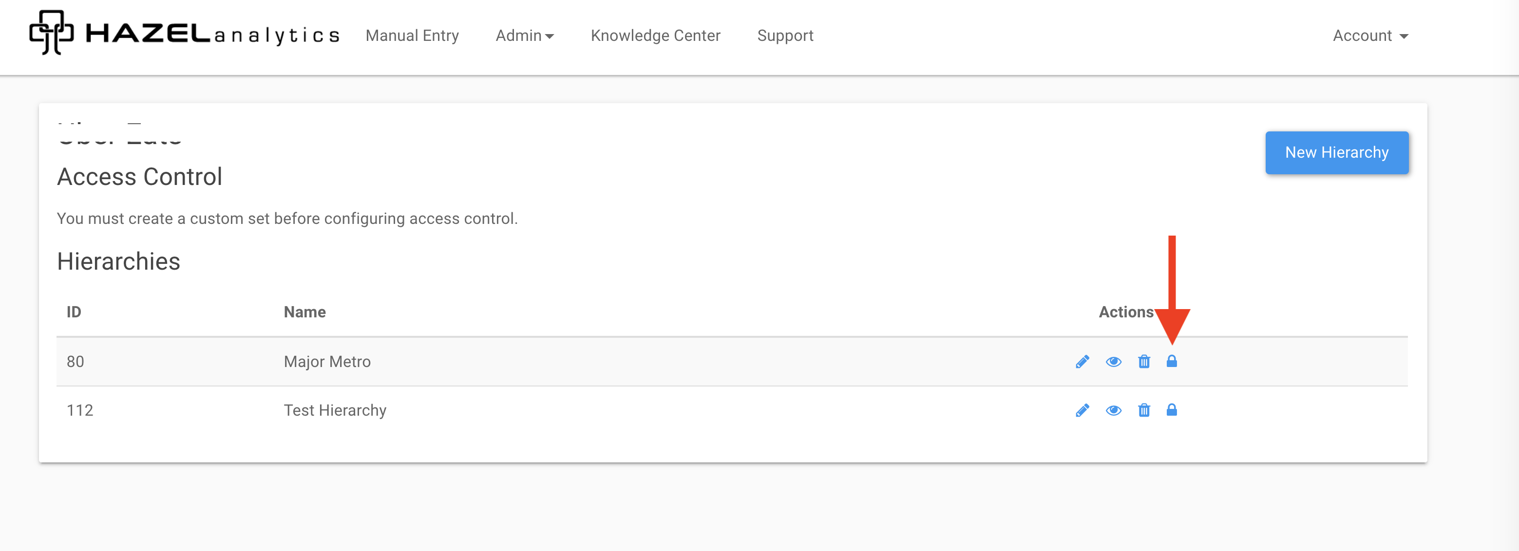 Configuring Access Control – Hazel Analytics